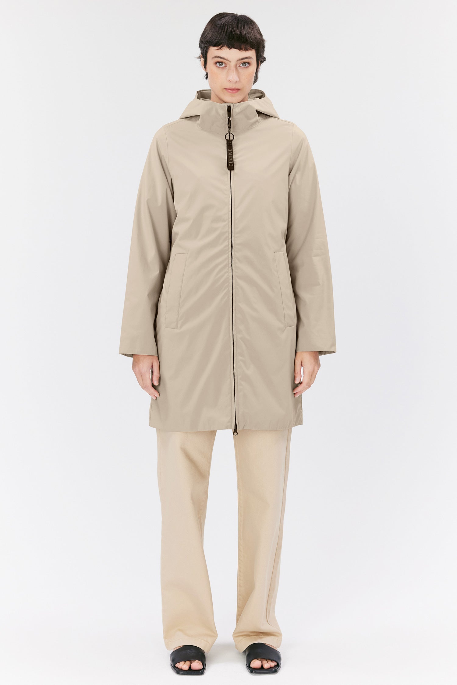 Wilma Sand Grey — Jacka för Dam — ELVINE Officiell Webshop