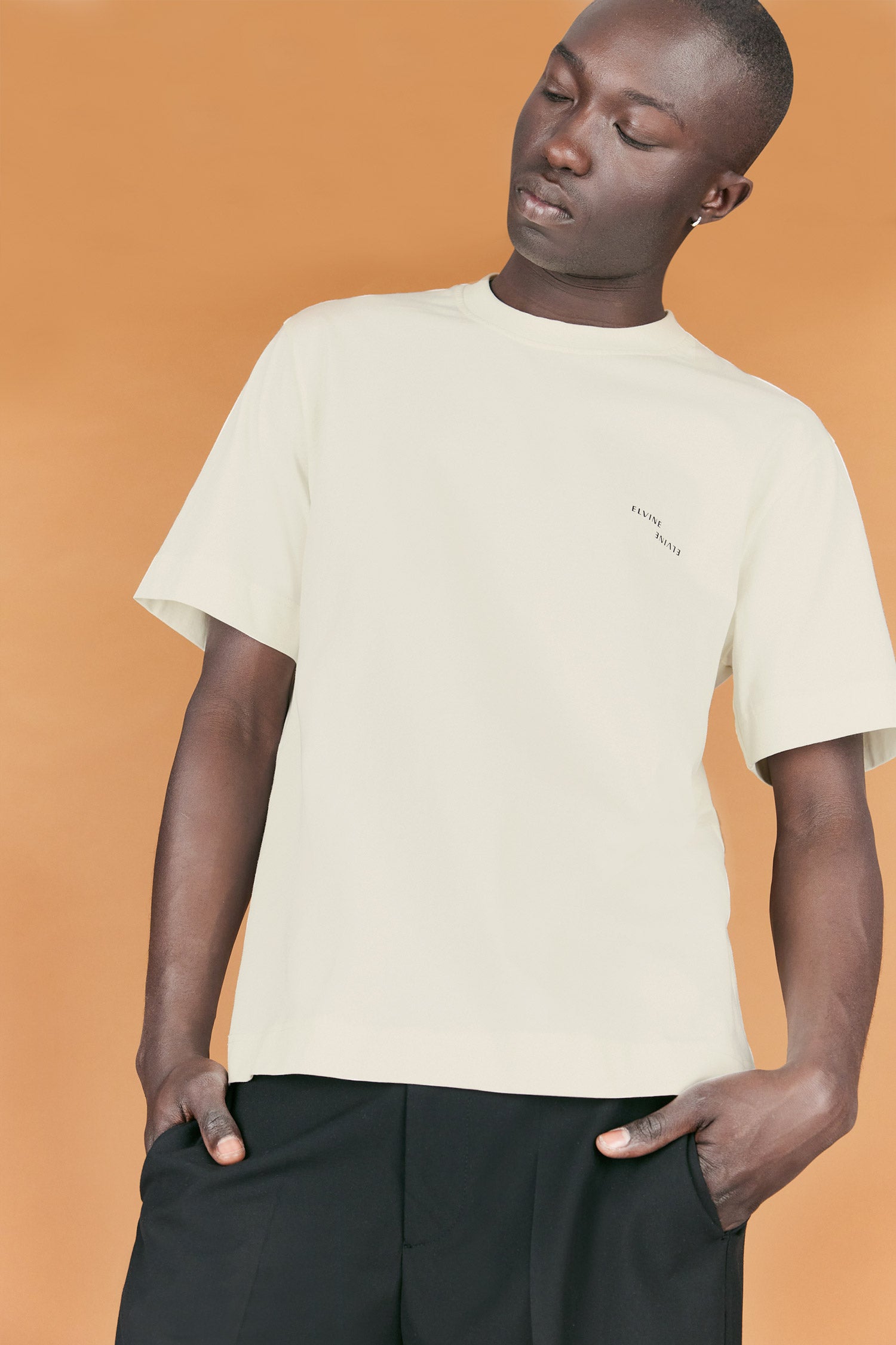 Ardy Logo Offwhite — Mens Tee — ELVINE Official Webshop